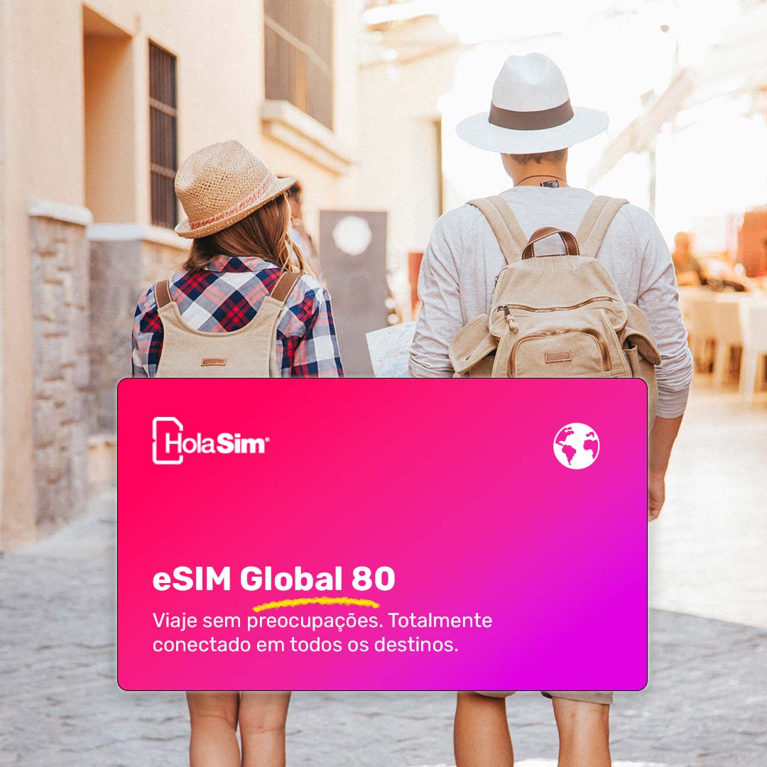 eSIM Global 80 - Olá Chip Brasil