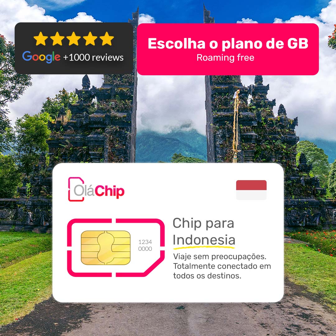 Chip Indonésia - Olá Chip Brasil